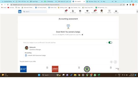 Maharshi Pathak On Linkedin Earned A Badge In Accounting