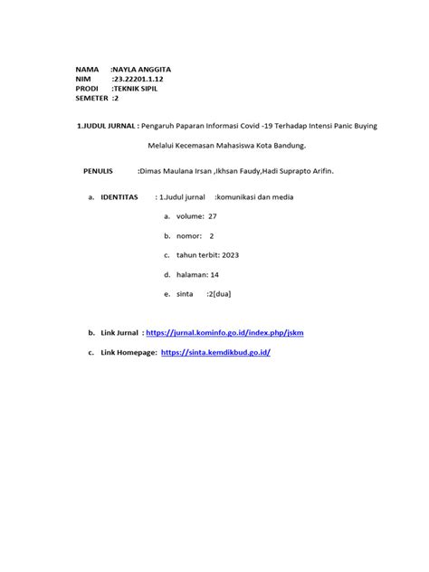 Tugas Metodologi Penelitian Nayla Anggit Pdf Ilmu Sosial