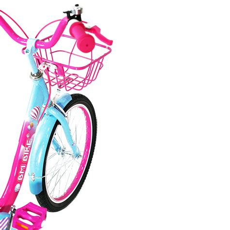 Bicicleta Bm Bike R 20 Niña Fiusha Con Azul