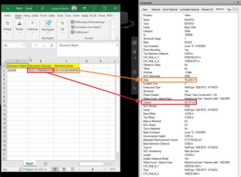 Incorrect Values For Area Volume And Length After Exporting Data To Excel Via Iconstruct From