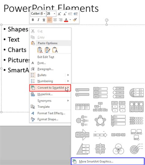 Convert Bulleted Text To Smartart In Powerpoint 2013 For Windows