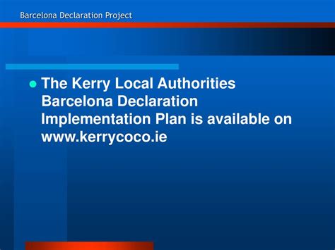 the kerry experience developing a local authorities implementation