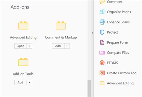 Add On Tools Unpluged From Acrobat Side Toolbar Adobe Product Community 10278707