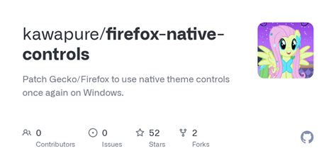 Github Kawapurefirefox Native Controls Patch Geckofirefox To Use