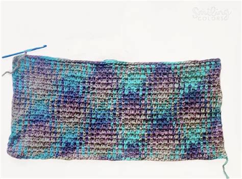 Planned Pooling For Crochet Blanket Smiling Colors