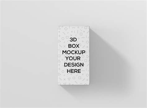 Premium Psd Rectangle Box Mockup
