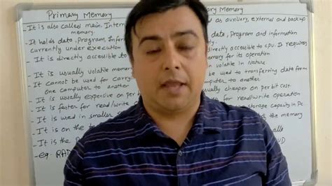 Difference Between Primary Memory And Secondary Memory Youtube