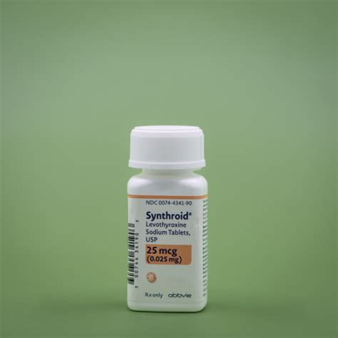Synthroid 25mcg Tablets Brand Name Thyroid Medication Online