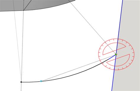 How To Rotate A Curve So That It Snaps With Another Point At Any Point In The Curve SketchUp