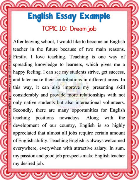 English Essay Examples 10 Pages Essay Examples Essay Learning