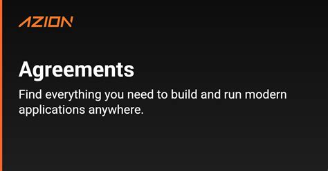 Agreements Azion Documentation