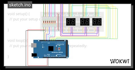 Led 7 Thanh Wokwi Esp32 Stm32 Arduino Simulator