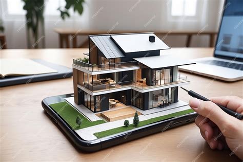 Premium Photo Architectural Insights Modern Home Design Tutorial Via Smartphone