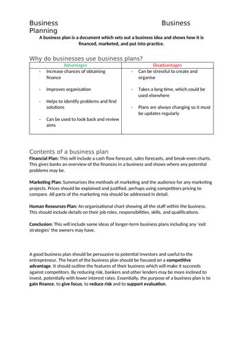Pearson Edexcel A Level Business 2 1 Notes Teaching Resources