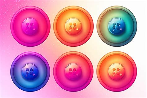 Gradient Call To Action Button Pack Premium Ai Generated Image