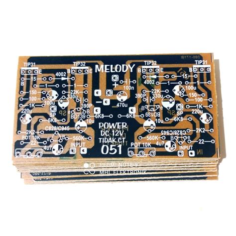 Jual PCB Power Amplifier Stereo 68Watt Final TIP31 Dan TIP32 Non CT Mobil 051 Shopee Indonesia