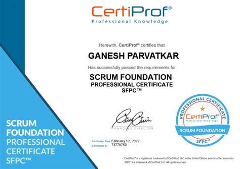 Scrum Foundation Professional Certificate Pdf