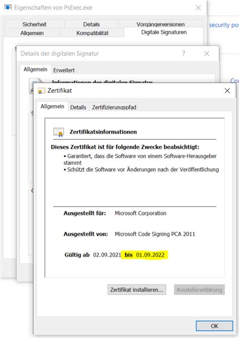 PsExec Exe Signing Certificate Expired Issue 638 MicrosoftDocs