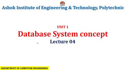 unit 1 database system concept 03 dbms structure youtube