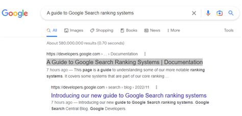 Google Launch A New Guide To It S Ranking Systems