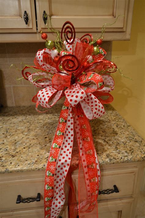 Diy Christmas Tree Topper Ribbon Best Idea DIY