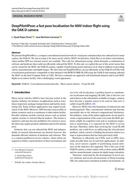 Deeppilot4pose A Fast Pose Localisation For Mav Indoor Flight Using