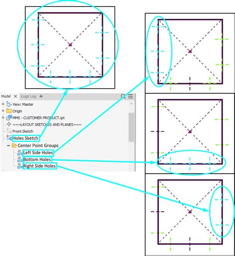 use a single master sketch for multiple sketch driven patterns