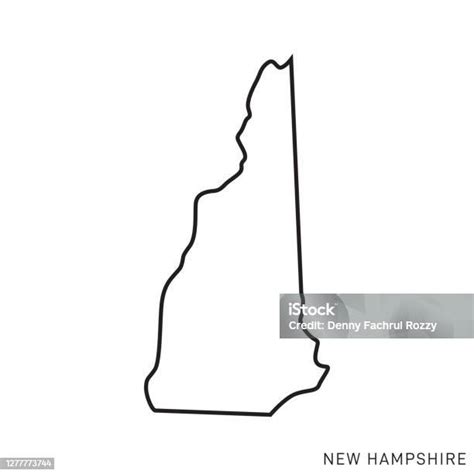 뉴 햄프셔 미국 개요지도 벡터 템플릿 일러스트 디자인의 상태 편집 가능한 스트로크 0명에 대한 스톡 벡터 아트 및 기타 이미지 0명 개념 기호 공란 Istock