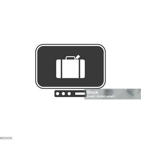 엑스레이 스캐너 수하물 아이콘 공항 아이콘의 요소입니다 프리미엄 품질 그래픽 디자인 아이콘입니다 웹사이트 웹 디자인 모바일 응용