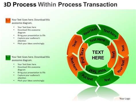 PowerPoint Presentation Designs Global Process Cycle Diagram Ppt Template
