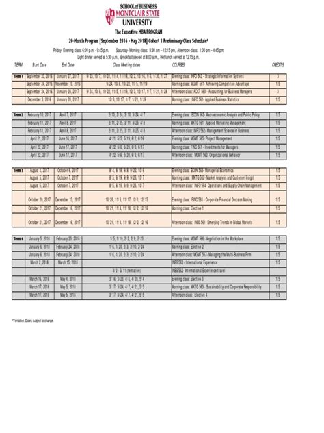 Executive Mba Schedule Pdf Economies Business