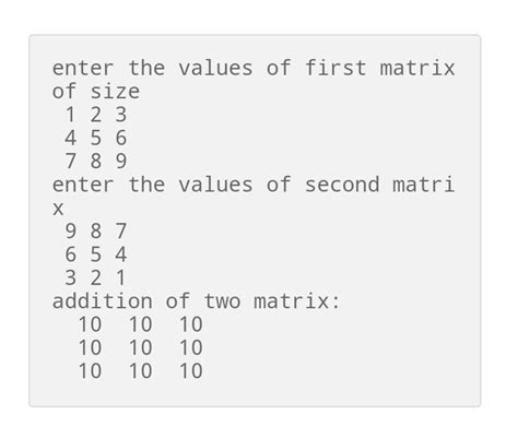 Algorithm And Flowchart Of Matrix Addition