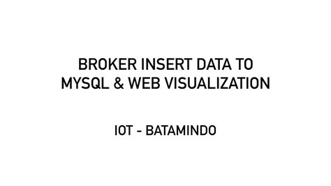 Lab 7 Inserting Data To Mysql And Visualisasi Web Nodemcu Sebagai Publisher Youtube