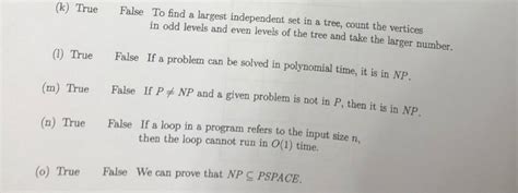 Solved False To Find A Largest Independent Set In A Tree