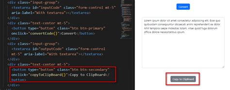 버튼을 클릭하면 클립보드에 복사하기 Button Clipboard