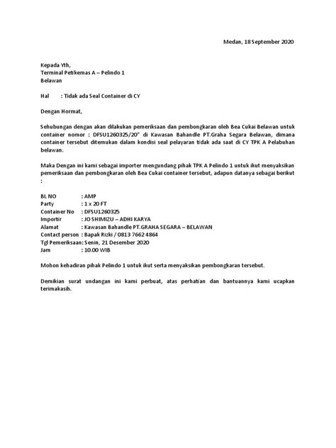 Kondisi Seal Di Container Pdf