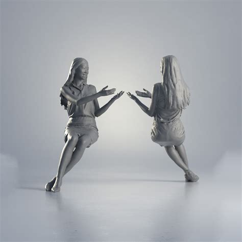 3차원 사람 여자 아시아 사람 사업 착석 낮은 poly Emily 002 3D 모델 15 max obj unknown fbx Free3D