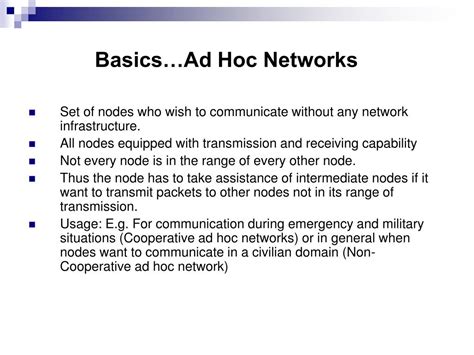 Ppt Incentive Based Routing Protocols In Ad Hoc Networks Powerpoint