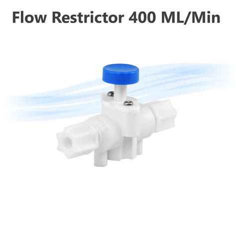 Flow Restrictor 400 Ml Min With Build In Push Option Flush By Pass