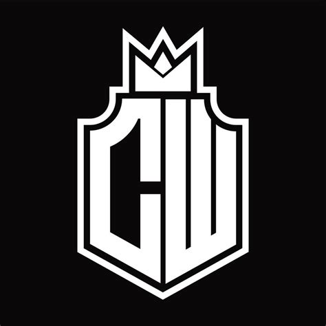 Cw Logo Monogram Design Template 16580067 Vector Art At Vecteezy