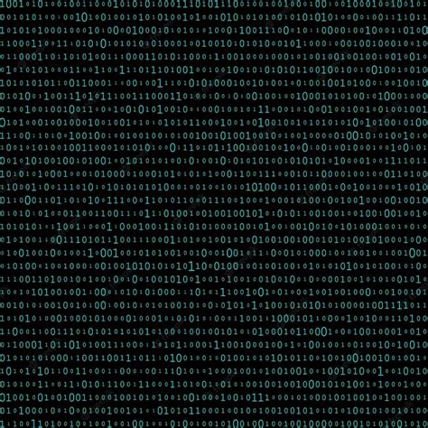 Premium Vector Matrix Background With Numbers On The Screen Binary