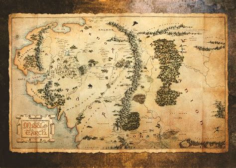 Middle Earth Map The Hobbit