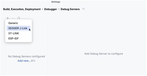 Debug Servers Clion Documentation