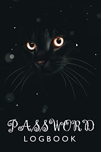 Cat Password Log Book A Z Tabbed Cat Eye Dark Notebook For All Your Internet Username And