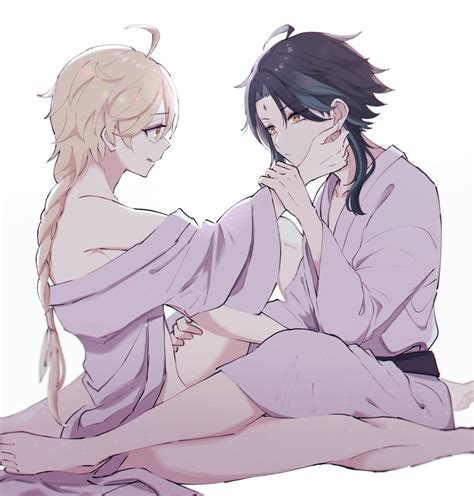 Aether And Xiao Genshin Impact Drawn By Uro Urooooboe Danbooru