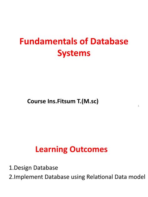 Cours Database System Pdf Databases Conceptual Model