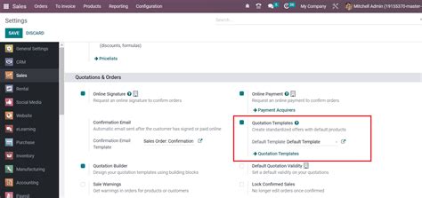 How To Create Quotation Templates For Products In Odoo 16 Sales