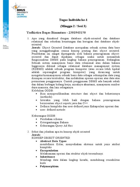 Object Oriented Database Pdf