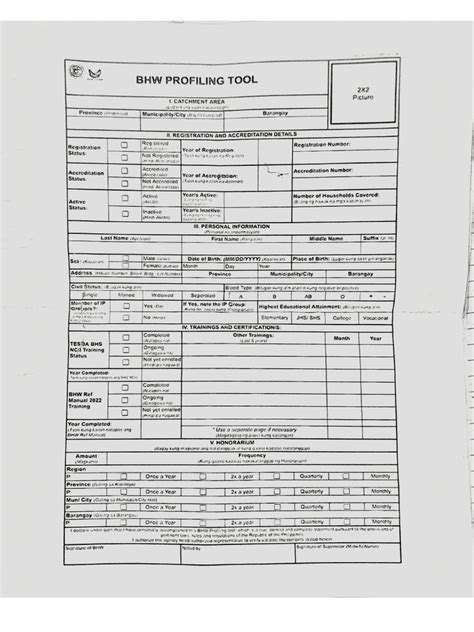 Bhw Profiling Tool Pdf