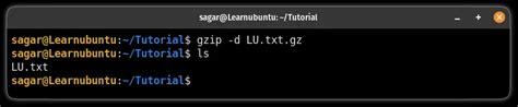 Unzip Gz Files In Ubuntu Command Line